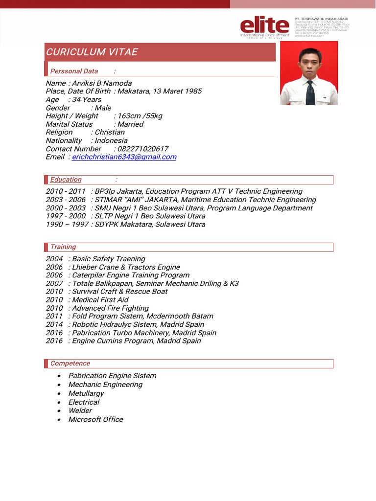Contoh CV | PDF