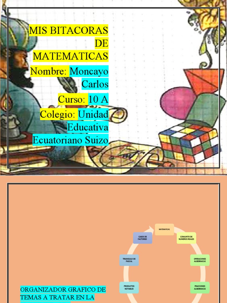 Matematicas Primer Parcial 10 A Carlos Moncayo | PDF | Multiplicación ...