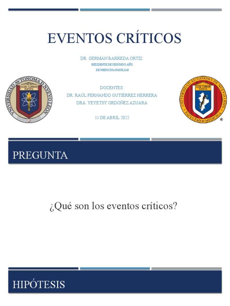 Eventos Criticos | PDF | Sicología
