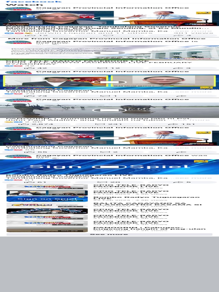 Caygandang Cagayan Tambalang Governor Manuel Mamba, Ka Rogie Sending, at Ka Munding Pancha ...