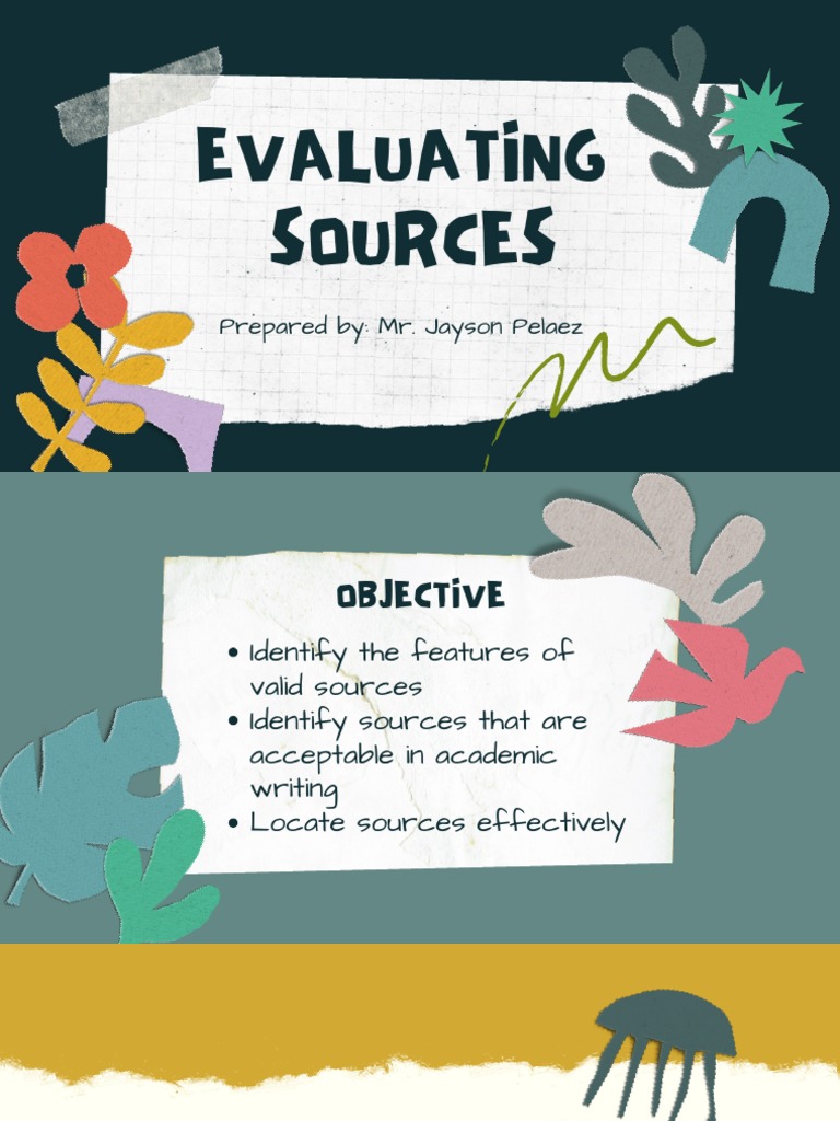 Evaluating Sources | PDF