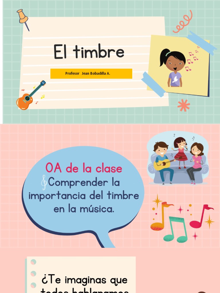 El Timbre (Cualidades Del Sonido) | PDF