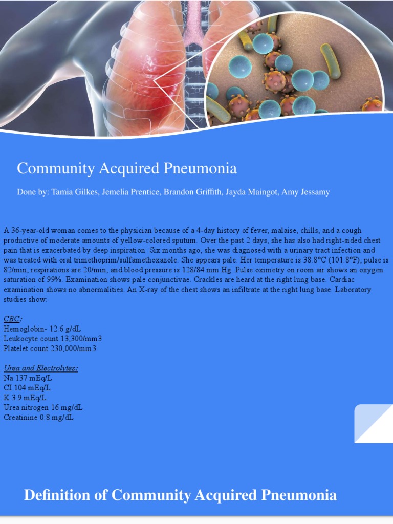 Understanding Community Acquired Pneumonia | PDF | Pneumonia | Sepsis