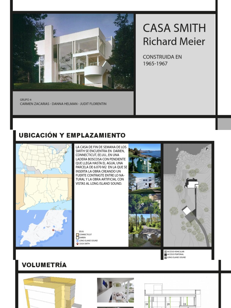 Análisis de la Casa Smith de Richard Meier | PDF | Diseño arquitectonico | Arquitectura