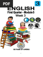 English: Quarter 1 - Module 5: Sentence Galore | PDF | Sentence ...