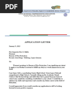 Application Letter BFP Sample | PDF