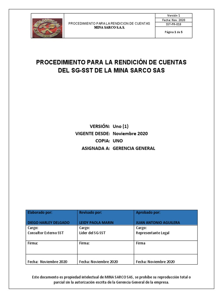 Procedimiento Rendiciòn de Cuentas | PDF | Responsabilidad