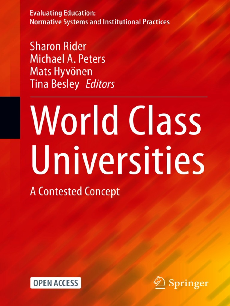 World Class Universities A Contested Concept | PDF | University | Science