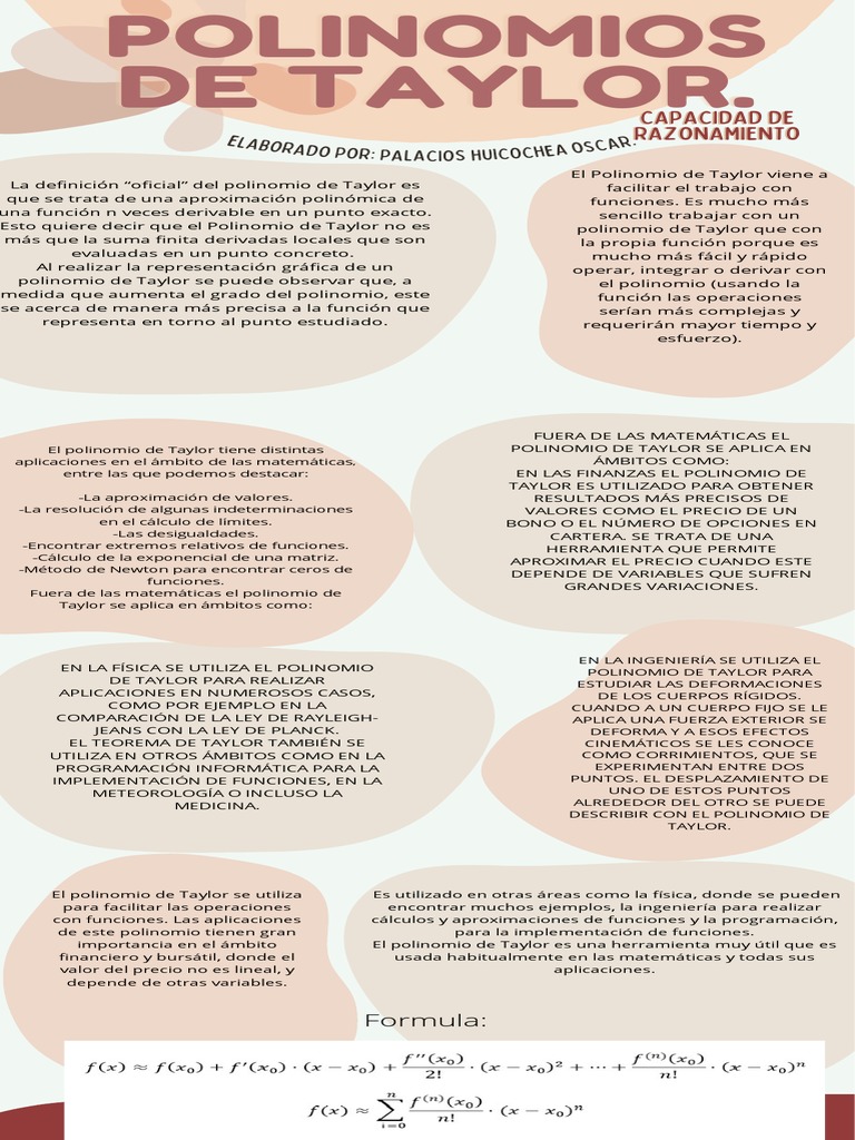 Polinomios de Taylor | PDF | Polinomio | Función (Matemáticas)