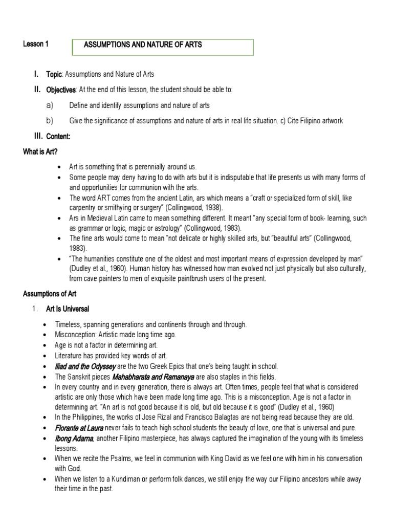 Ge 4 Prelim Topic | PDF | The Arts | Paintings