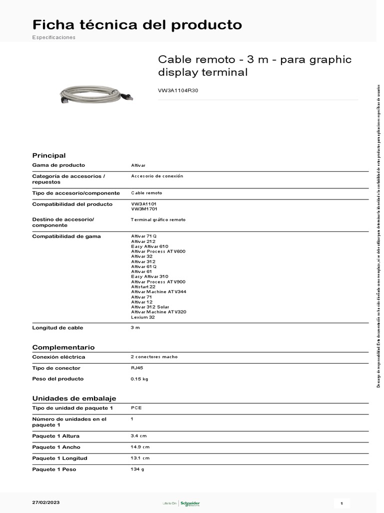 Altivar 12 - VW3A1104R30 | PDF