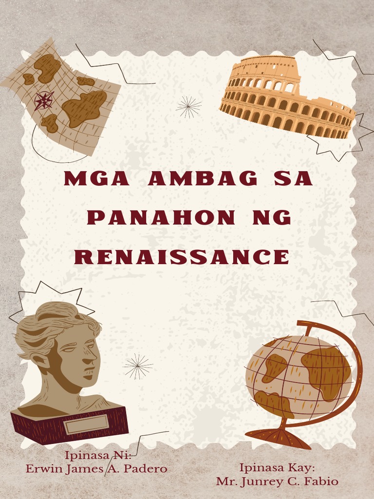 Mga Ambag Sa Panahon NG Renaissance | PDF