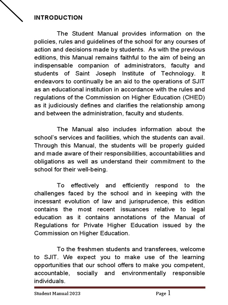 Student Manual | PDF | Postgraduate Education | University And College ...