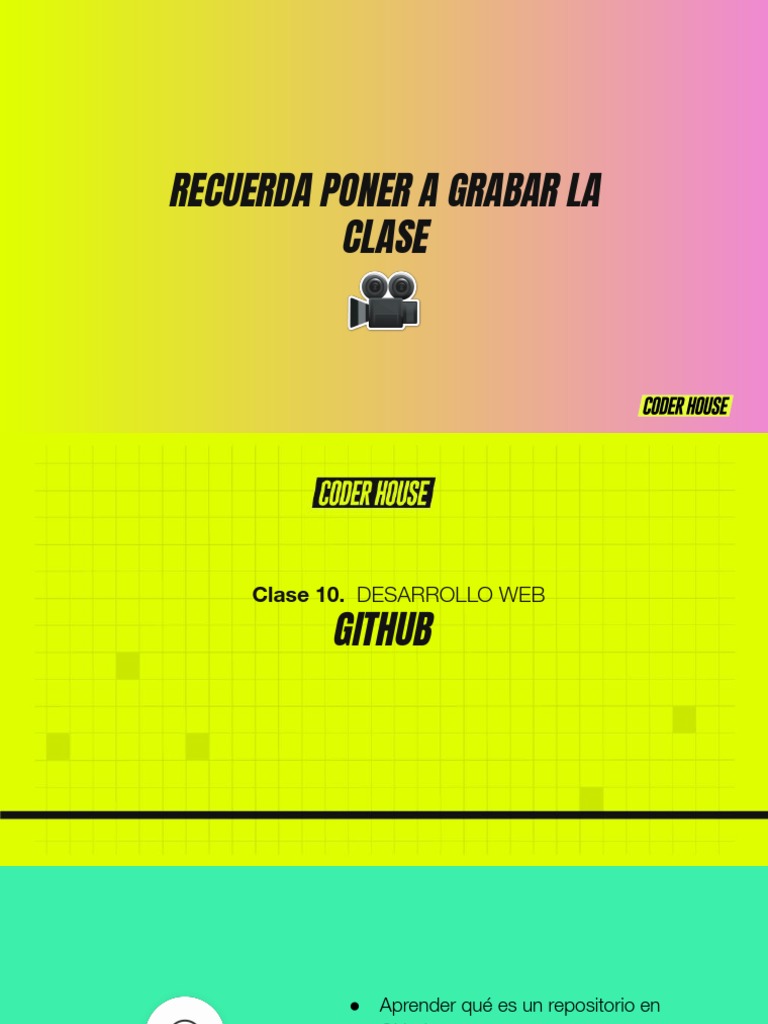 Clase 10 - GITHUB PDF | PDF | Archivo de computadora | Control de versiones