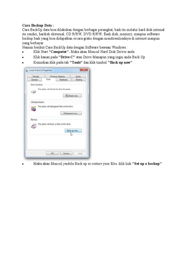 Cara Backup Data di Laptop Windows | PDF