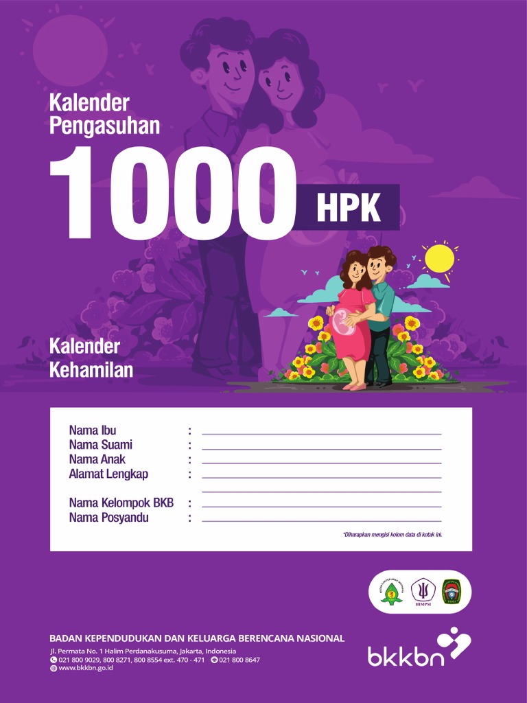 Kalender KEHAMILAN (BKKBN) 1000 HPK PDF | PDF