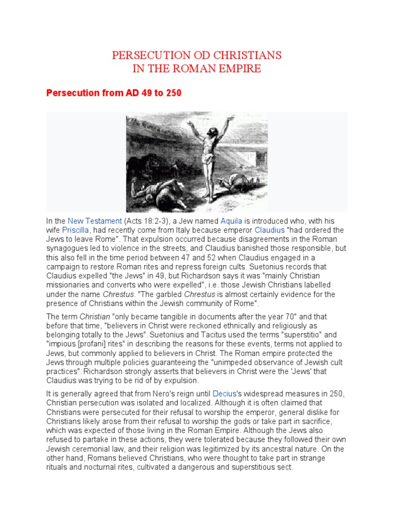 Persecution of Christians | PDF | Saint Peter | Ancient Christianity