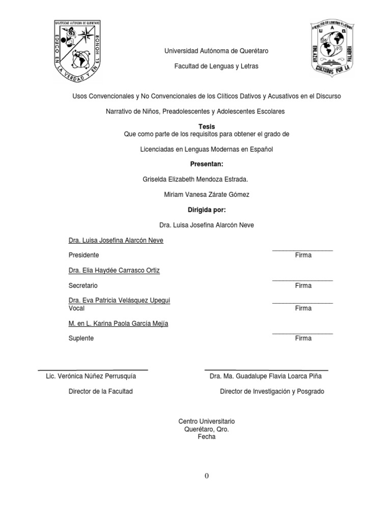 Usos Convencionales y No Convencionales de los Clíticos Dativos y ...
