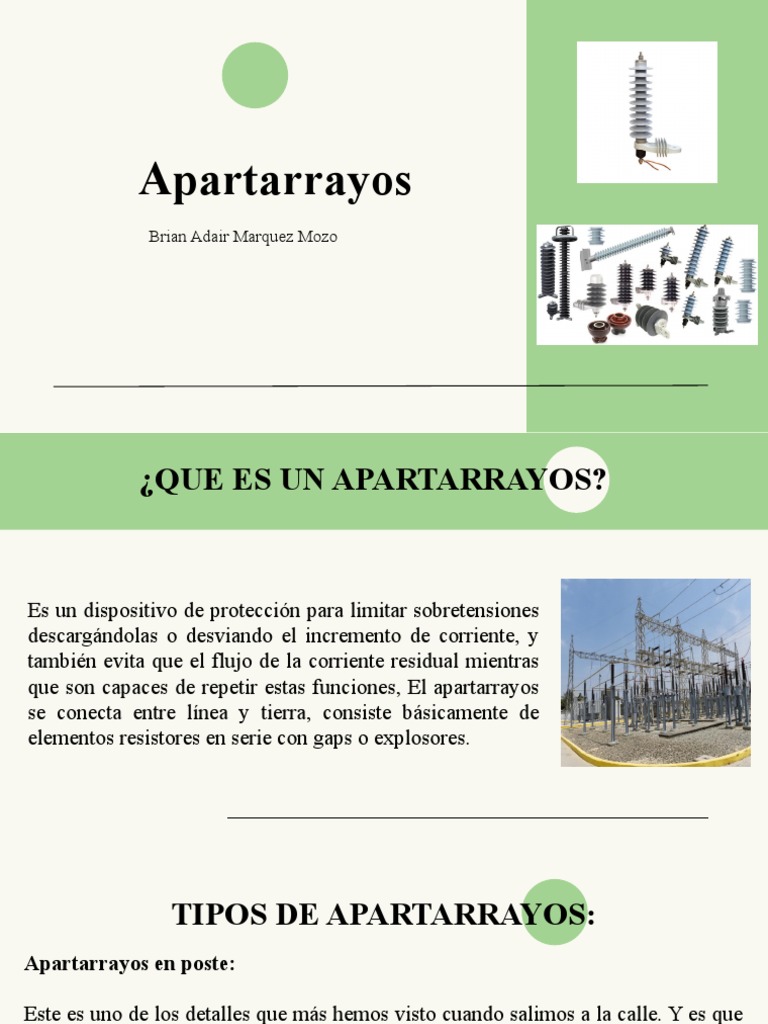 Apartarrayos | PDF | voltaje | Corriente eléctrica