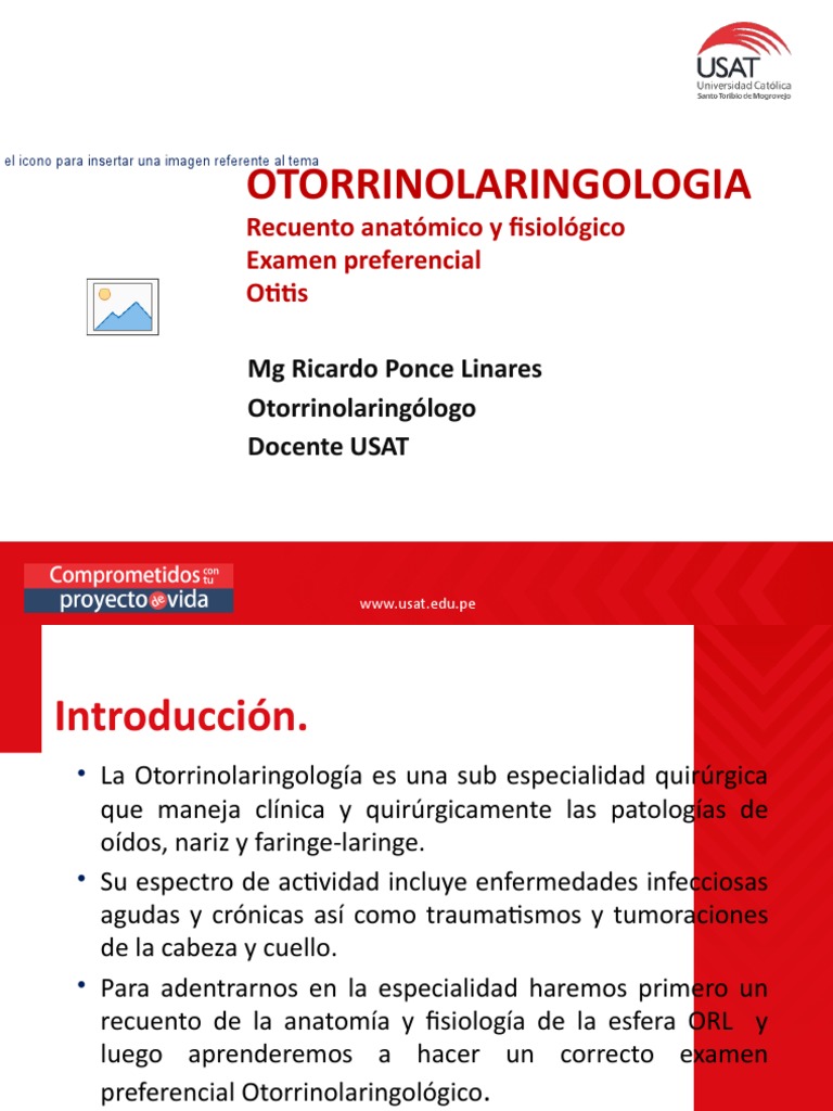 Examen Orl - Otitis | PDF | Otorrinolaringología | Cabeza y cuello humanos