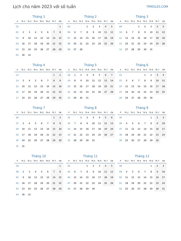 calendar-yearly-with-weeks-2023-P-vi | PDF