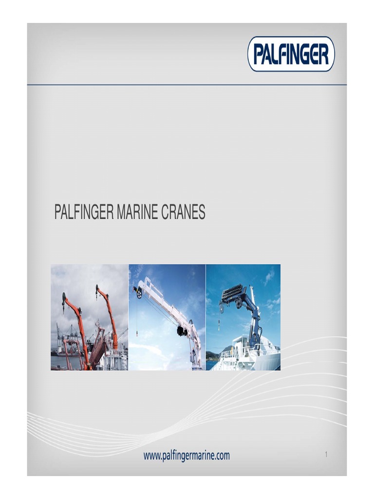 Palfinger Presentation 11 | Download Free PDF | Crane (Machine) | Manufactured Goods