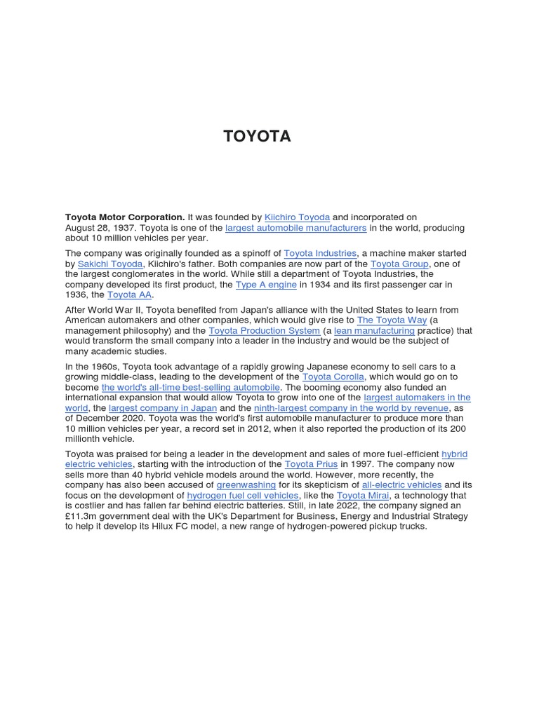 TOYOTA | PDF | Toyota | Pickup Truck