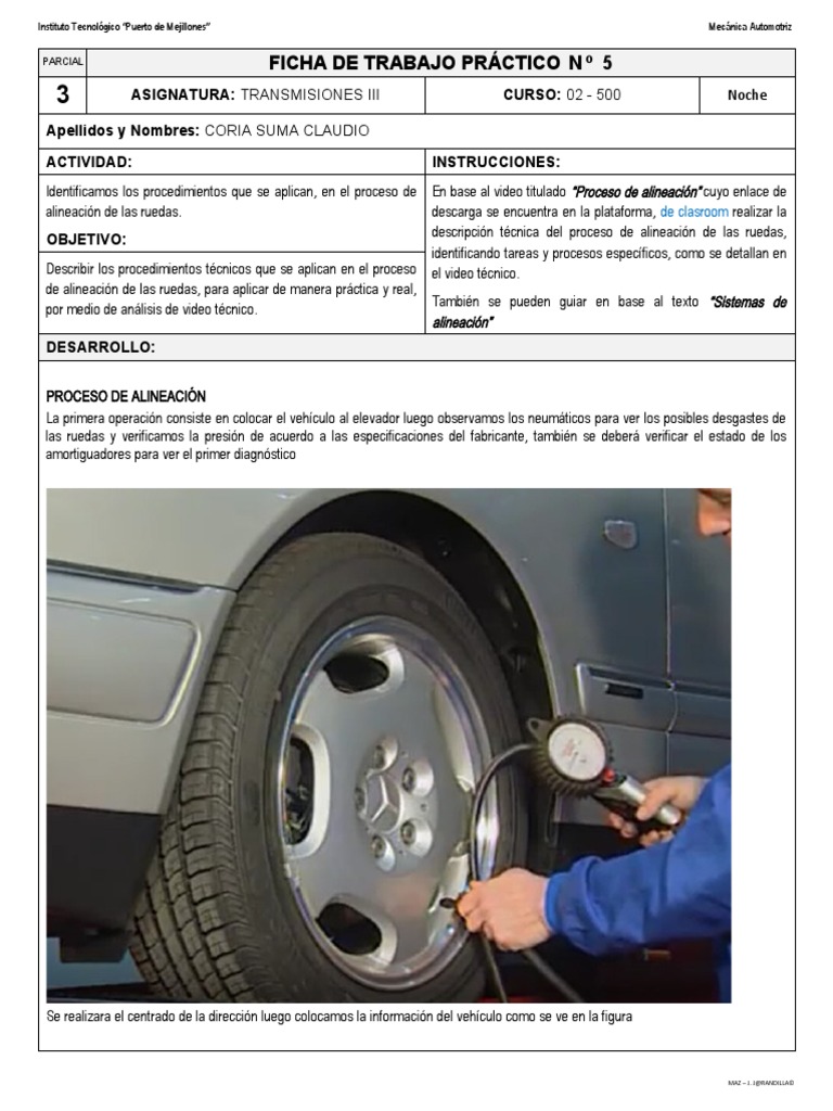 Ficha de Trabajo Practico - 5 | PDF | Color | Tecnología de vehículos