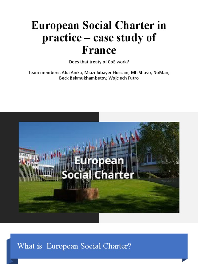European Social Charter in Practice Case Study of France | PDF ...