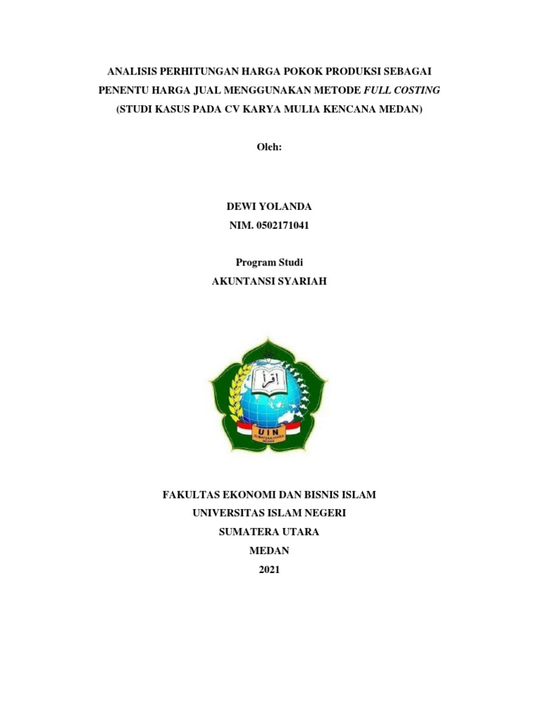 Skripsi Dewi Yolanda Full TTD PDF | PDF