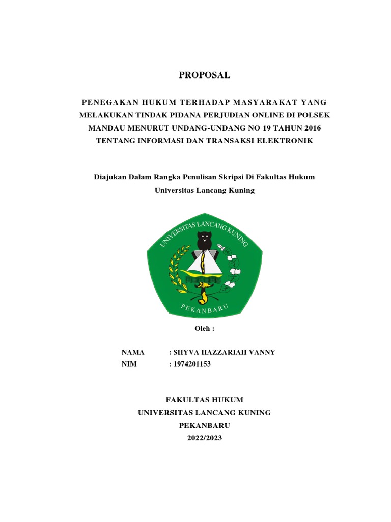 Proposal Shyva | PDF | Komputer