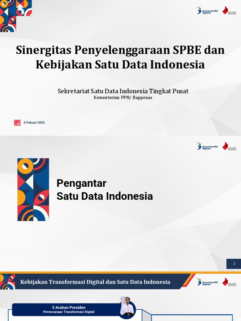 Arsitektur SPBE (Domain Data - Informasi) - Bappenas PDF | PDF