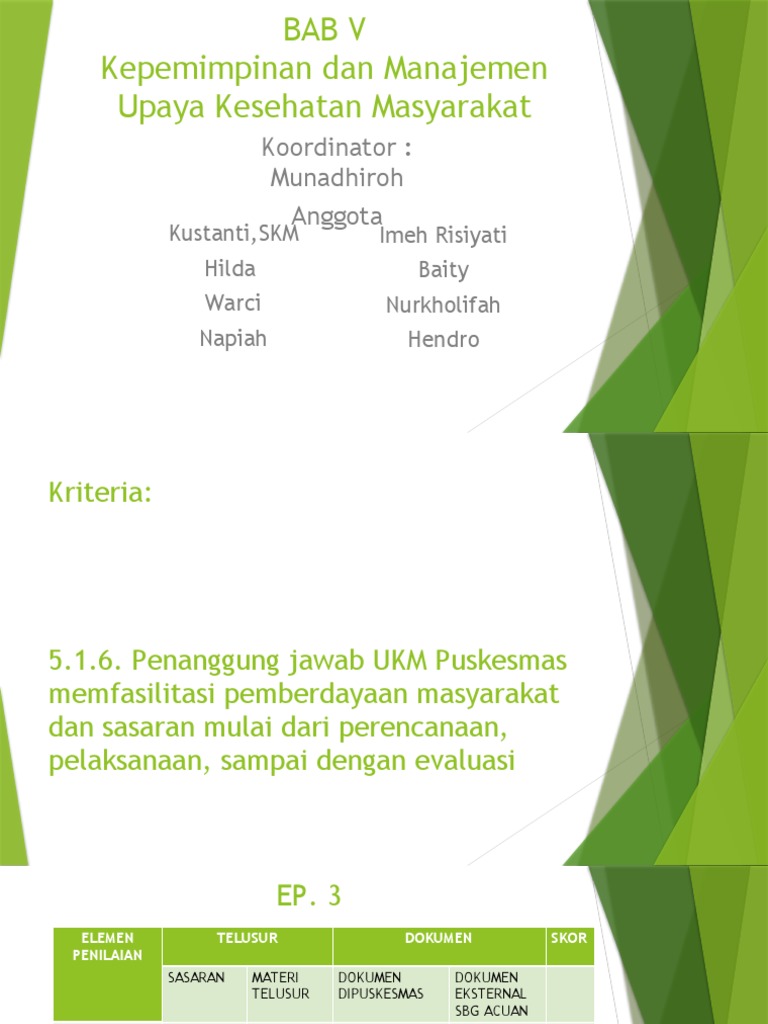 Presentasi Bab V Ep 3 | PDF | Karier & Perkembangan