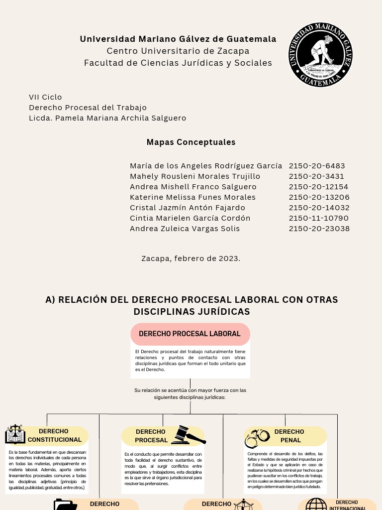 Mapas Conceptuales | PDF | Derecho laboral | Ley procesal