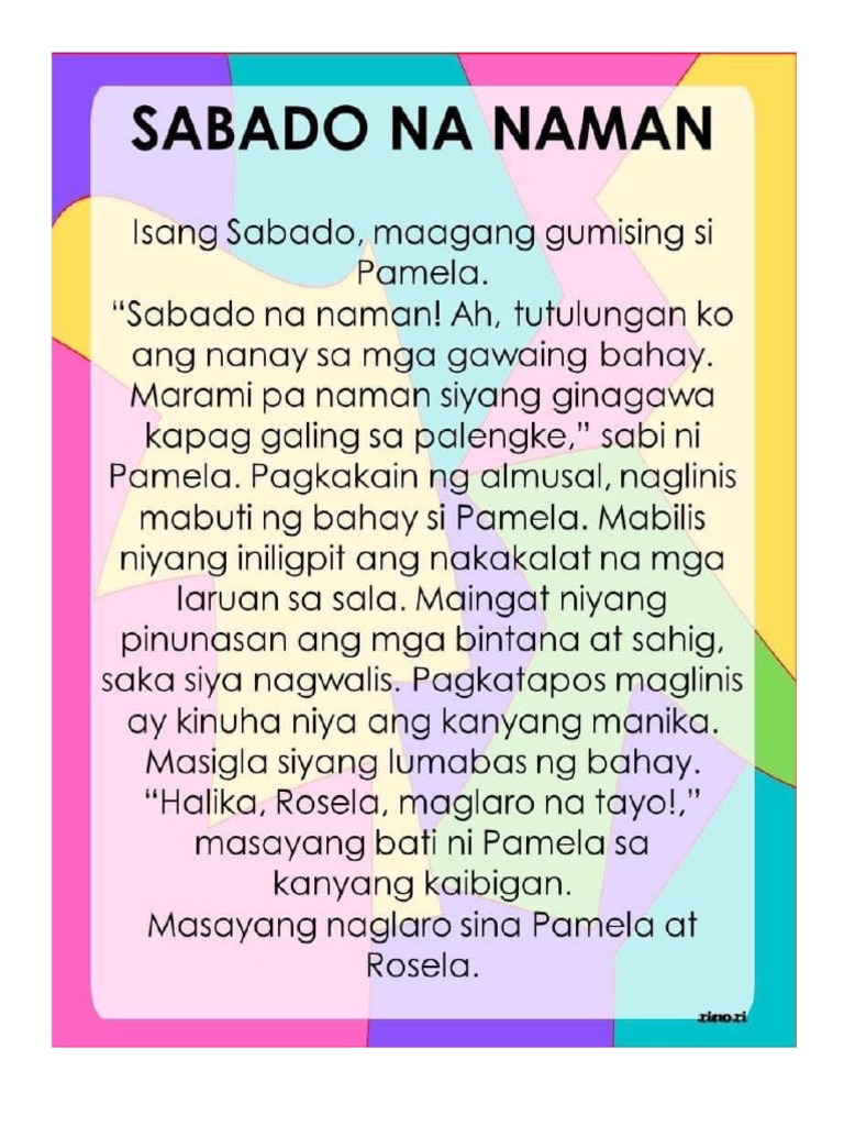 MGA KWENTO (Filipino Reading Materials) Free Download PDF | PDF MGA KWENTO (Filipino Reading Materials) Free Download PDF | PDF