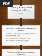 EPP 5 Q4 WEEK 2 LESSON 2 Kagamitan at Kasangkapan Sa Gawaing-Kahoy ...