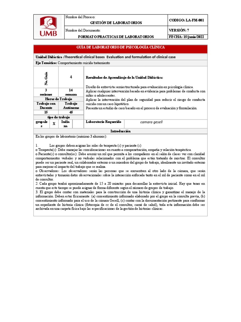 Guia 4 - La-Fm-001 Formato Practicas de Laboratorios V7-1 | PDF