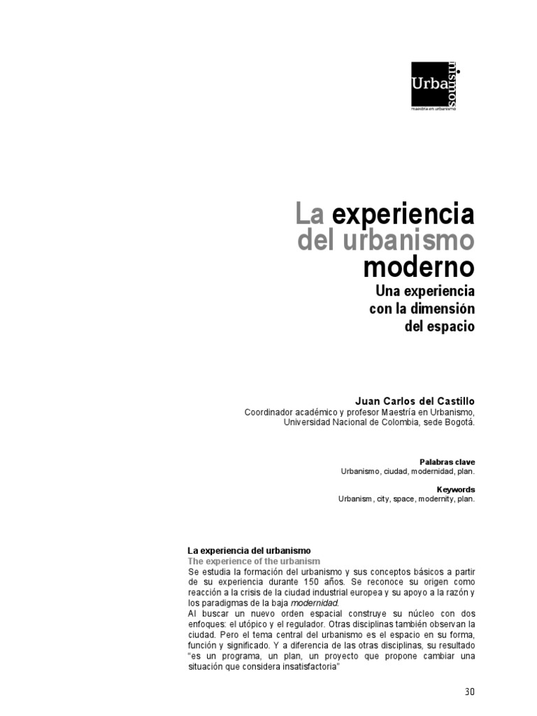 Urbanismo Moderno | PDF | Science | Urbanismo