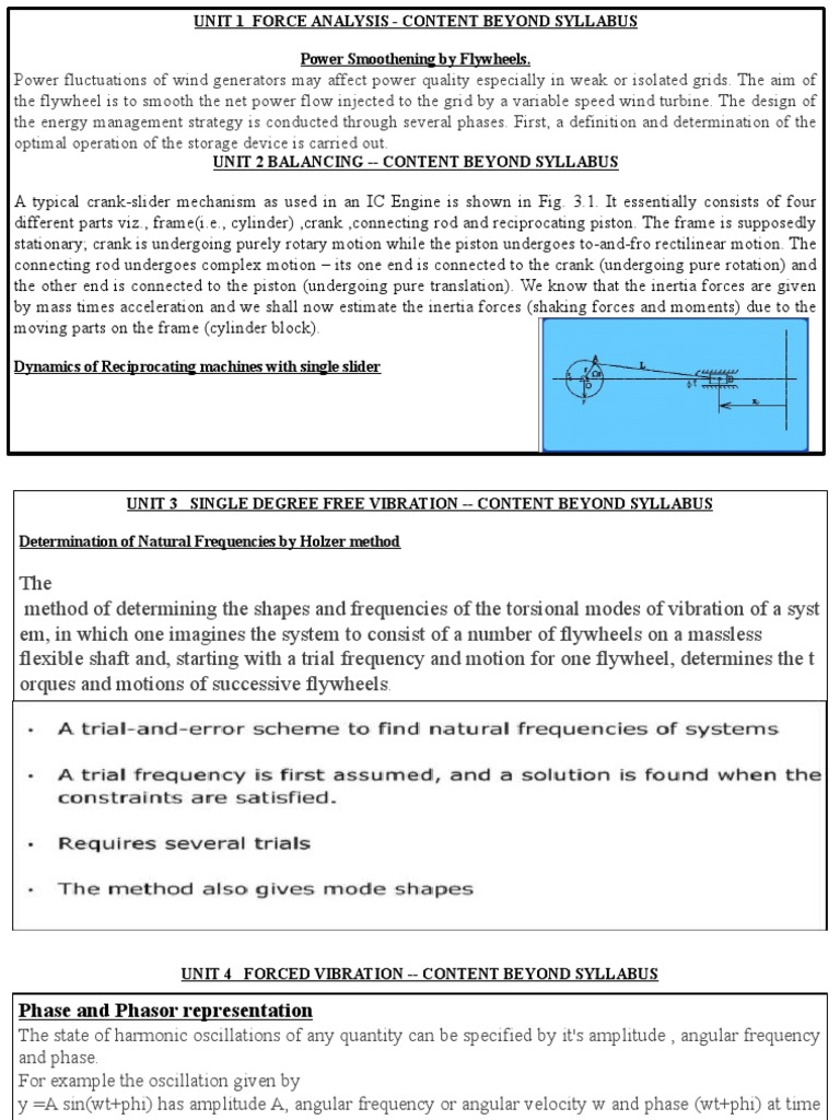 DOM CONTENT BEYOND SYLLABUS | PDF | Rotation Around A Fixed Axis | Mechanical Engineering