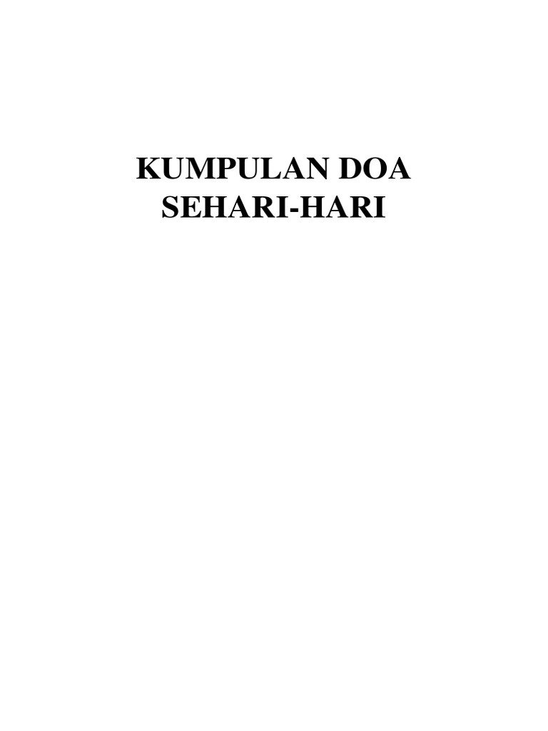 Kumpulan Doa | PDF