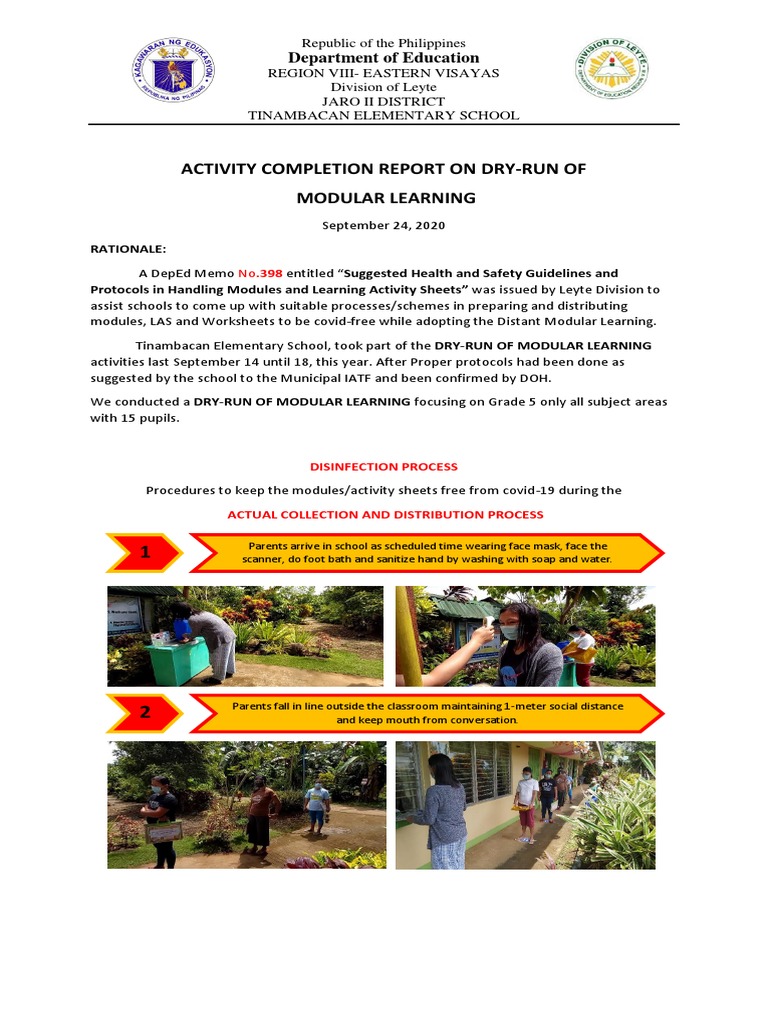 Acr On Modular Learning Simulation PDF | PDF | Disinfectant