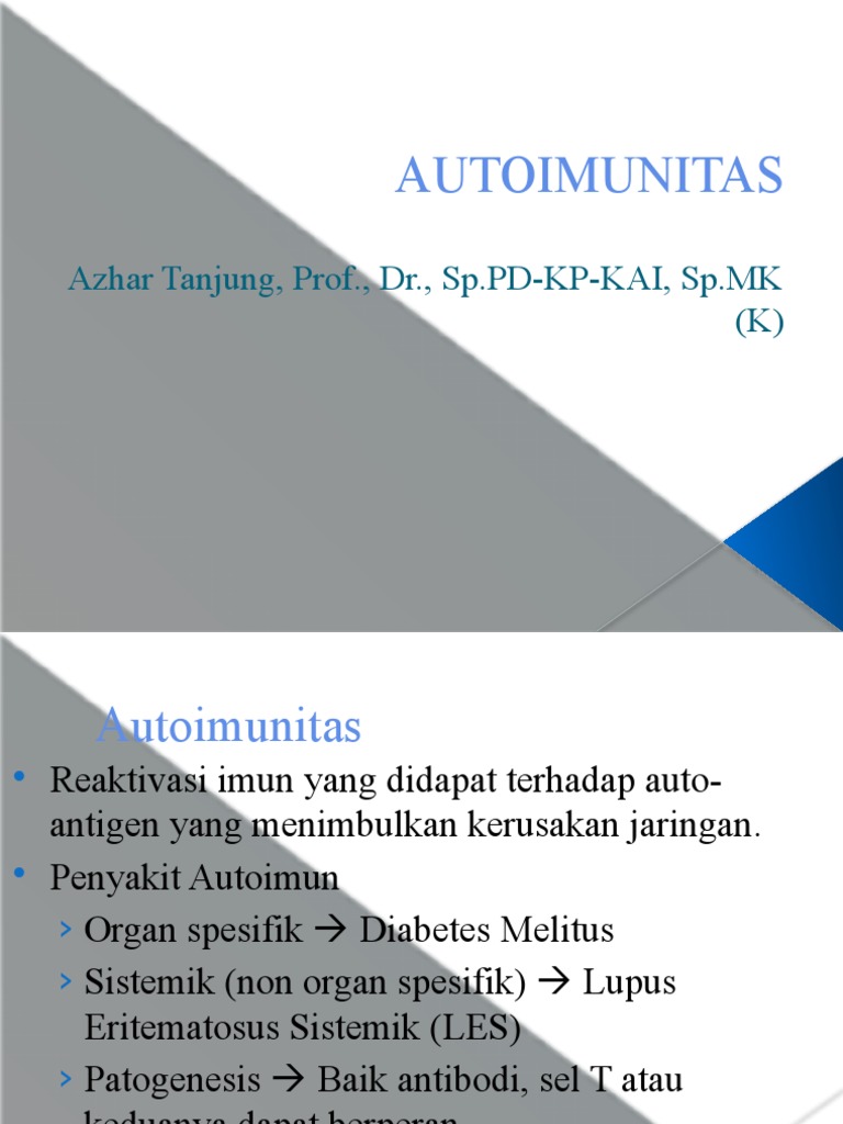AUTOIMUNITAS | PDF