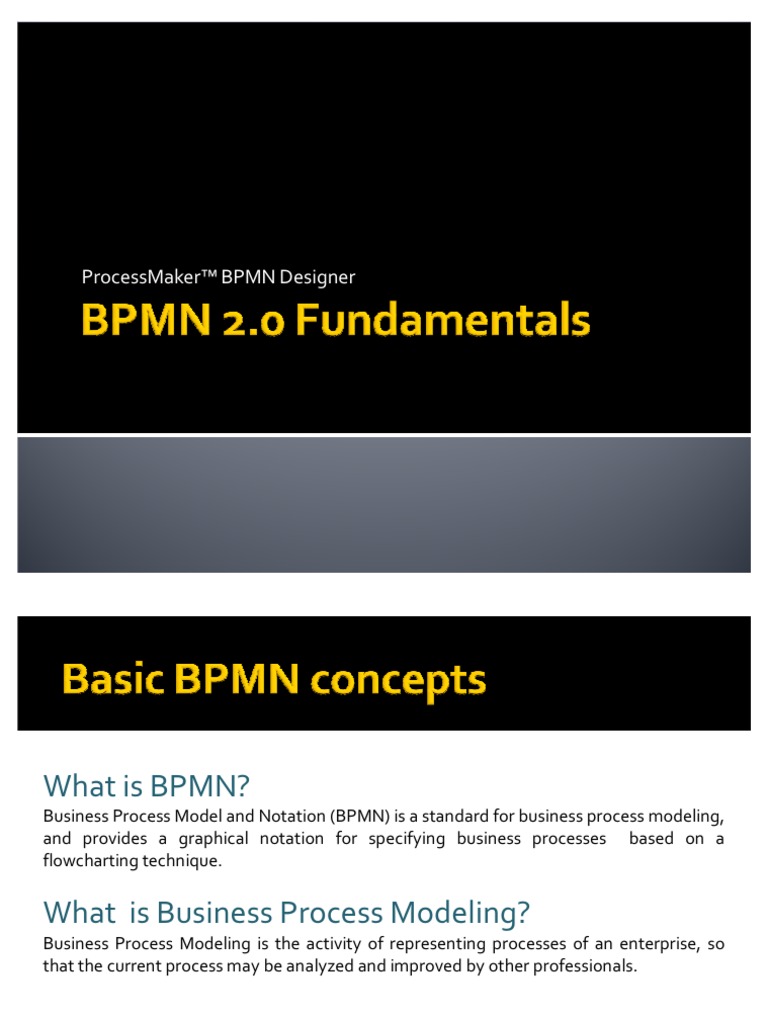 BPMN 2.0 Fundamentals | PDF