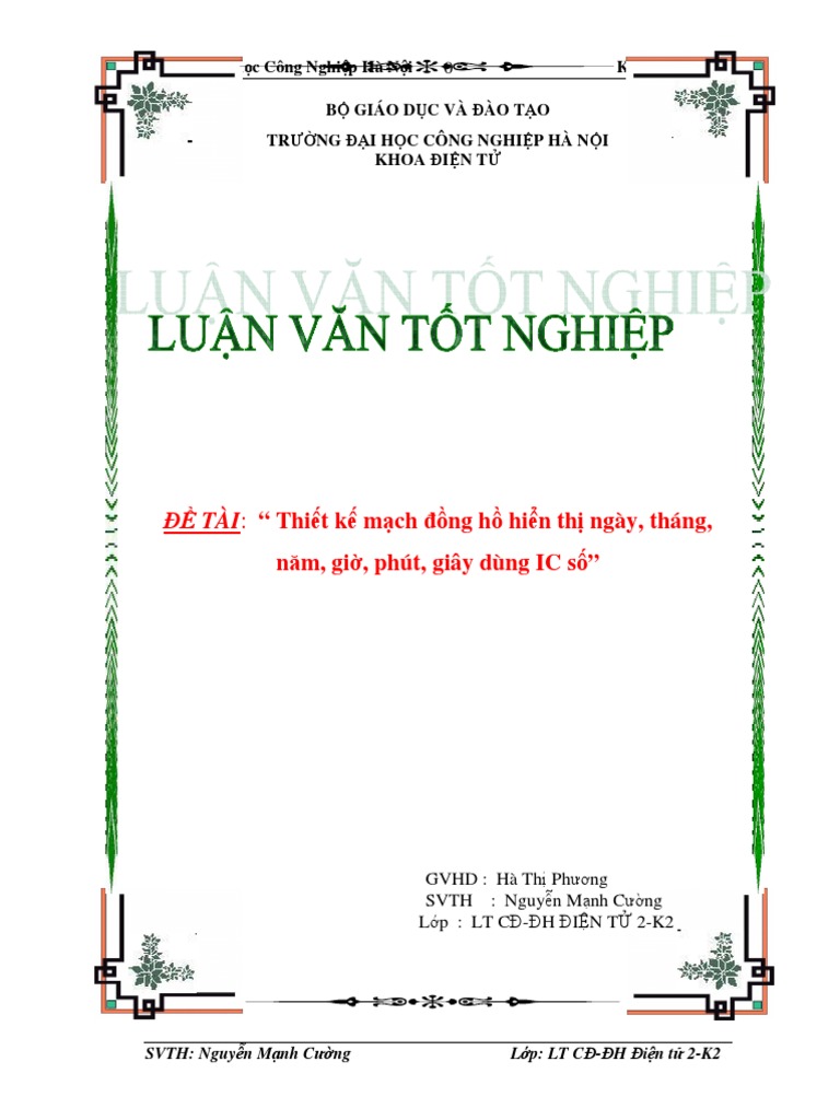 Tailieuxanh Do An Lich Van Nien Dung Ic 555 6529 6937 | PDF