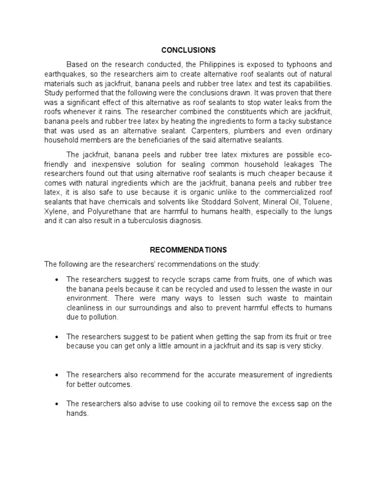 Conclusions & Recommendations | PDF