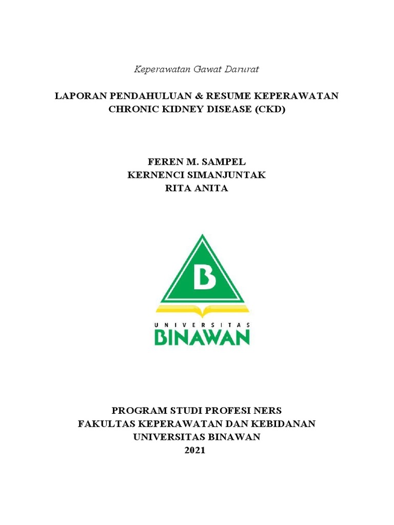 LP & Resume CKD - KGD - Kelompok 3 | PDF | Pengembangan Diri