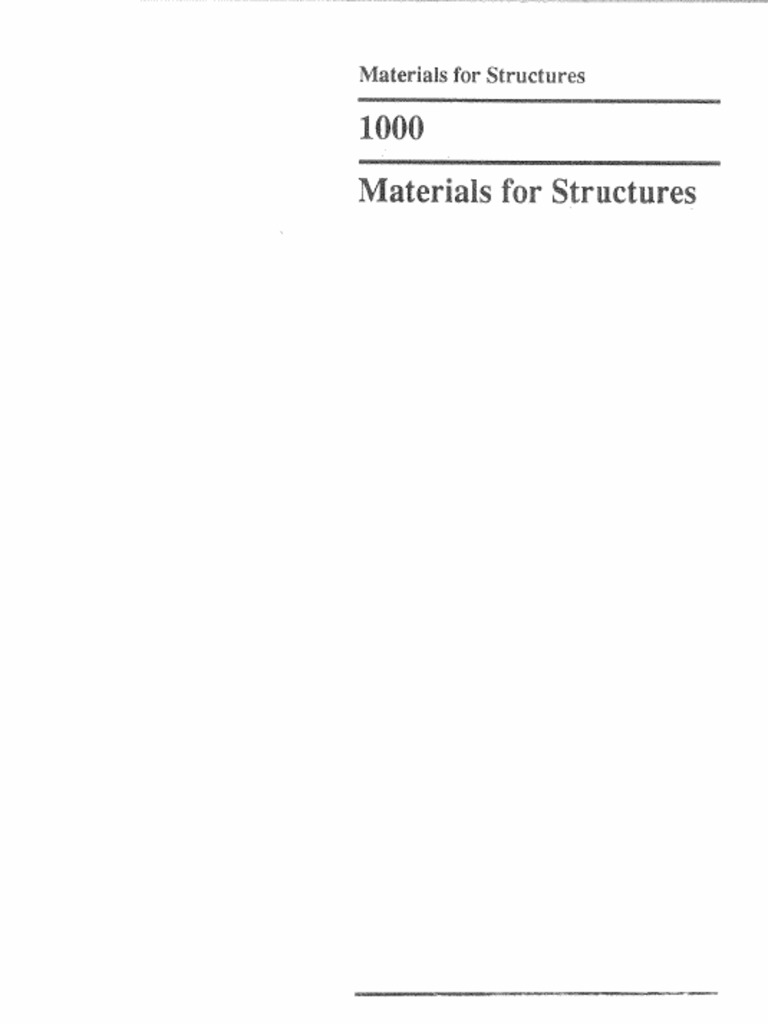 1000 Materials For Structure | PDF