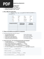 Bahagi NG Liham (Worksheet) | PDF