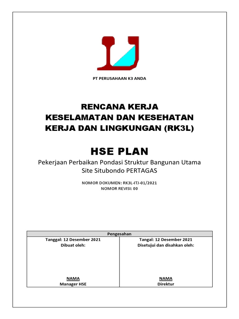 Contoh HSE PLAN.pdf | PDF