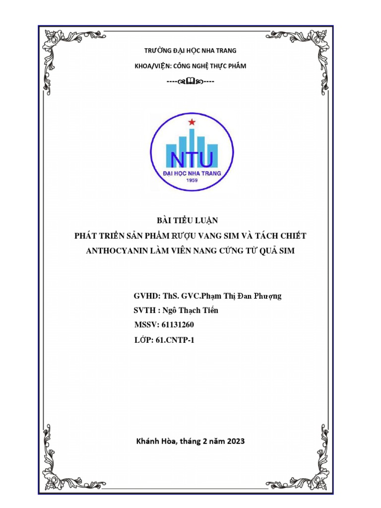 Ngô Thạch Tiến-61131260-61.CNTP-1 PDF | PDF